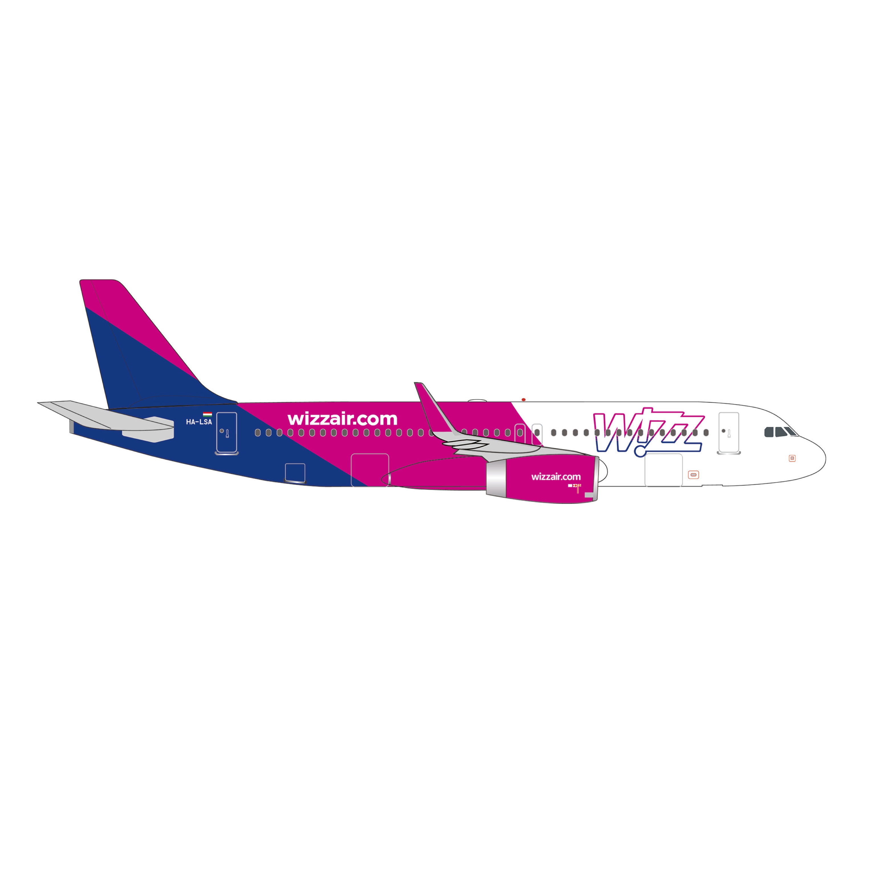Wizz Air Airbus A320 – HA-LSA – Lysek Modellbau