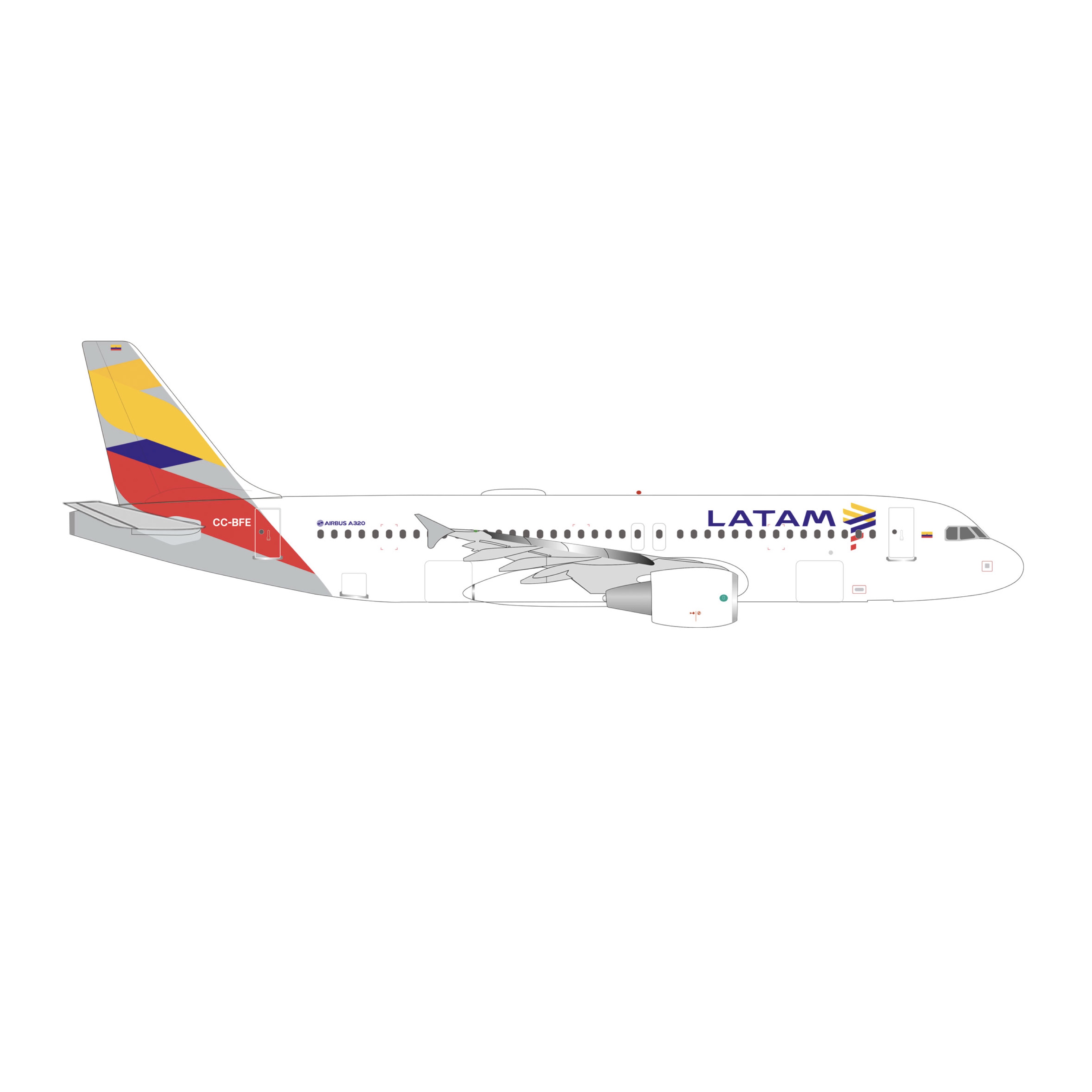 LATAM Airlines Chile Airbus A320 – Lysek Modellbau