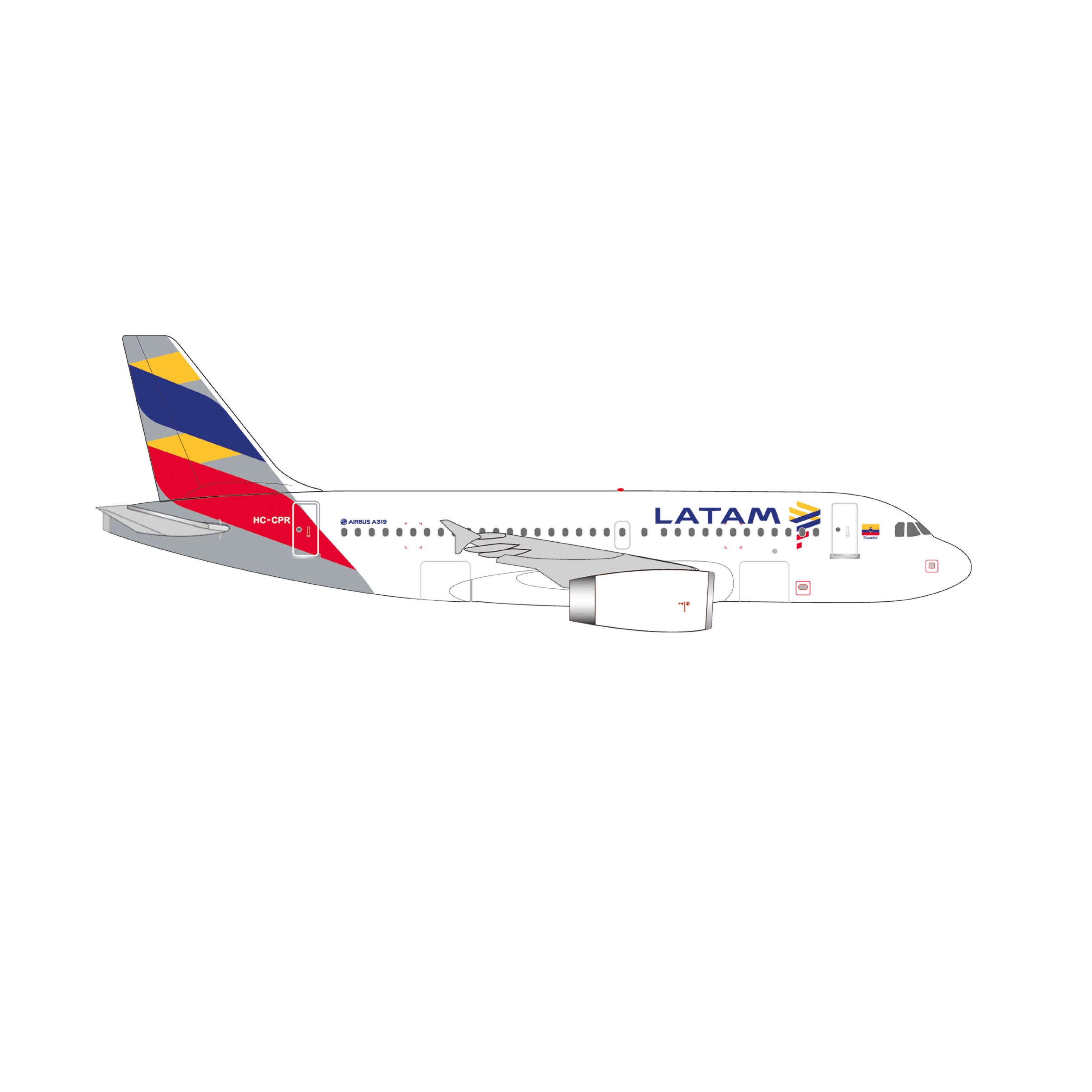 LATAM Airlines Ecuador Airbus A319 – Lysek Modellbau