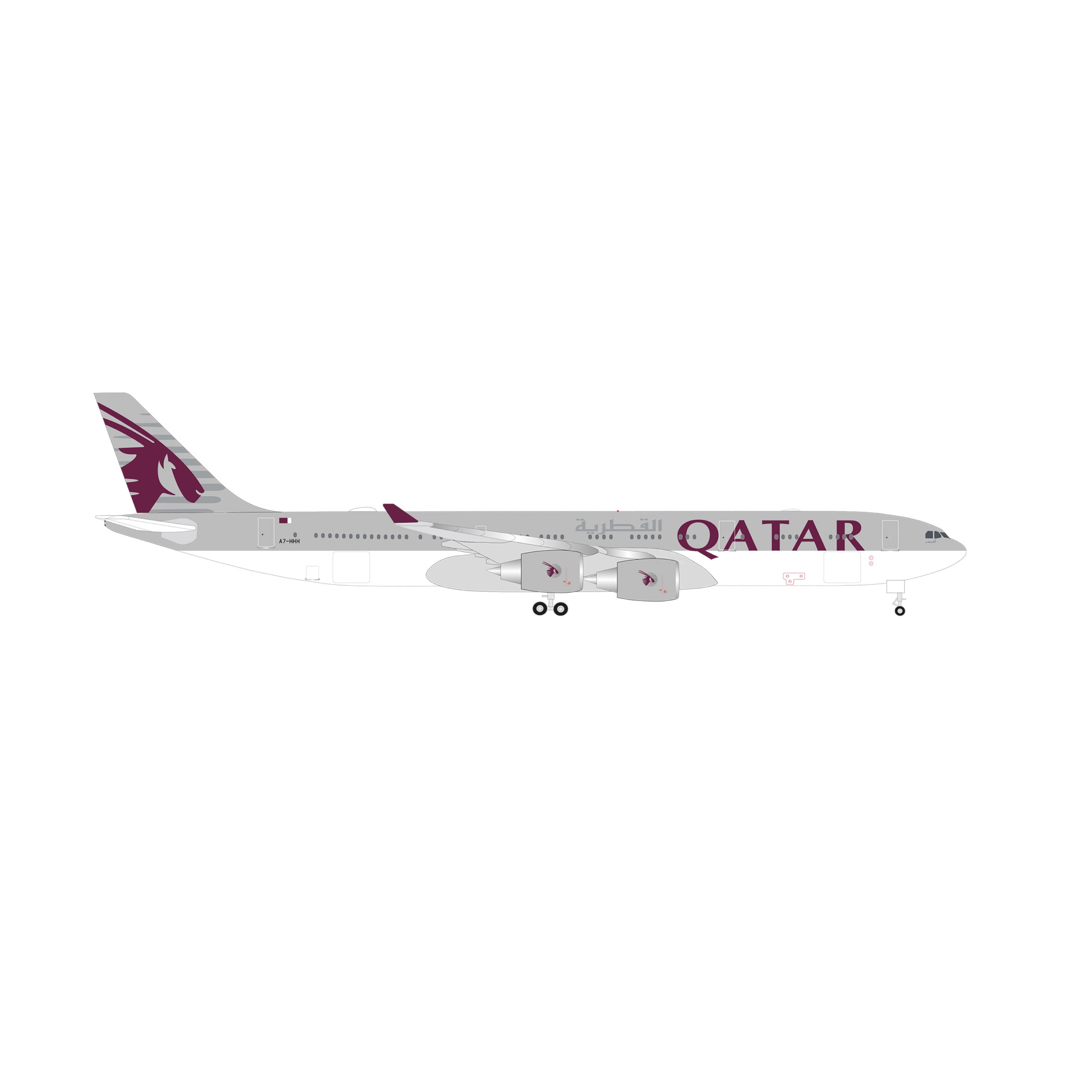 Qatar Amiri Flight Airbus A340-500 – Lysek Modellbau
