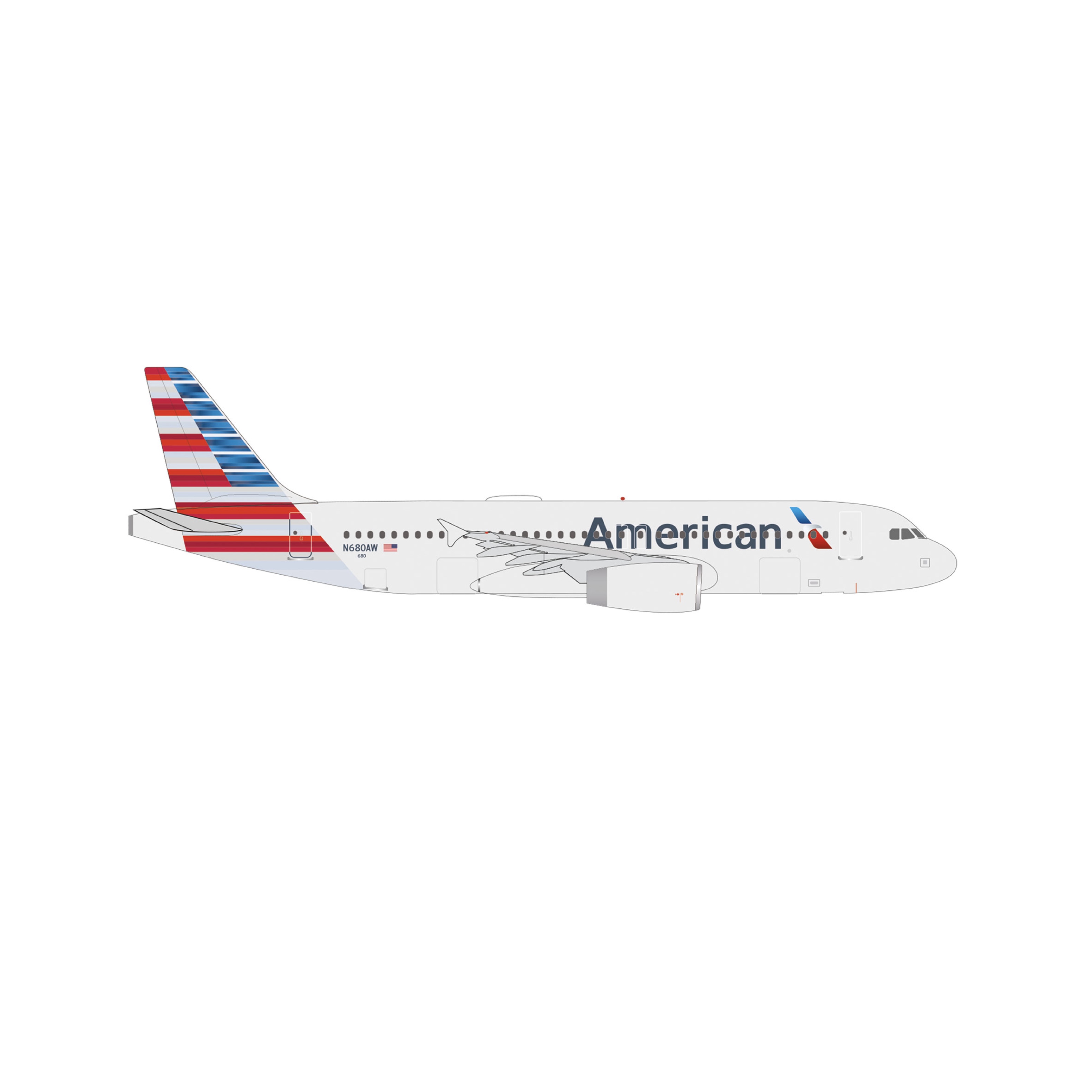 American Airlines Airbus A320 – Lysek Modellbau